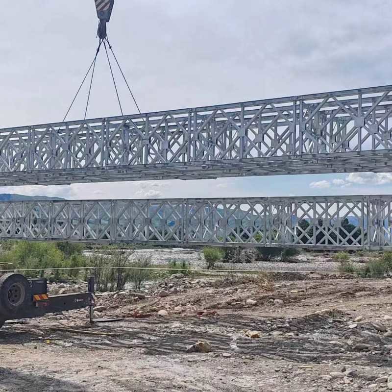 ISO9001 Prefabricated Steel Pedestrian Bridges Portable Steel Bridge ...