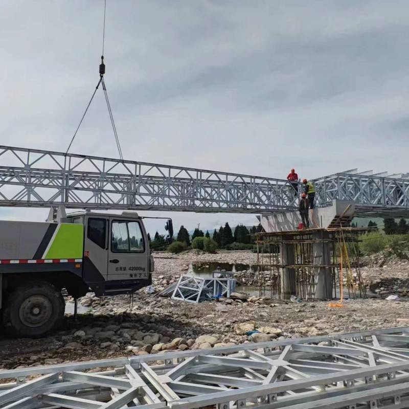 Steel Bailey Bridge Q355B Grade Callender Hamilton Bridge steel deck ...